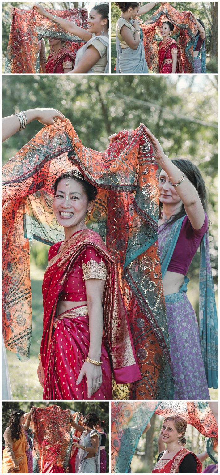 Double vedic marriage ceremony - vivaha jagya in Govinda Valley in ...